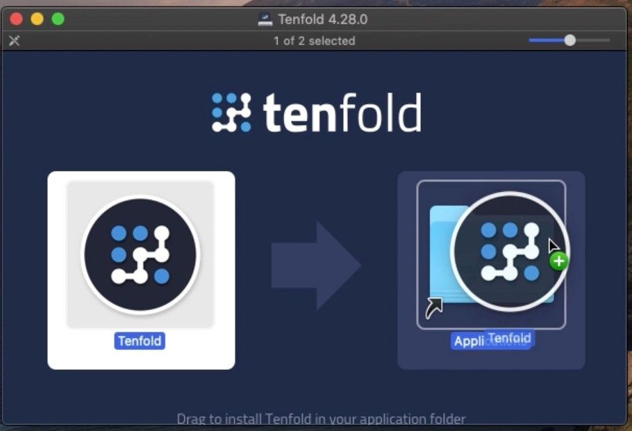 Install the Tenfold App on OSX Catalina (v4.28.0+)