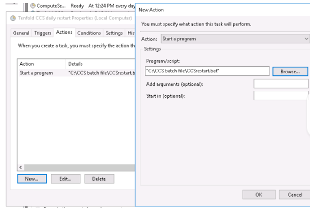 Schedule Cloud Connect Server service restarts using Windows Task Scheduler