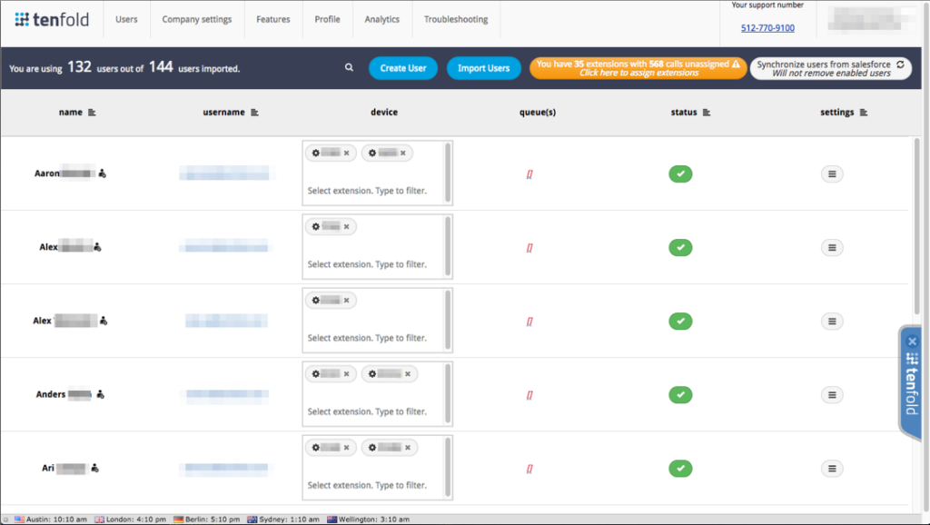 Tenfold Dashboard Admin Guide