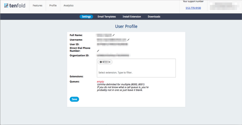 Tenfold Dashboard Admin Guide