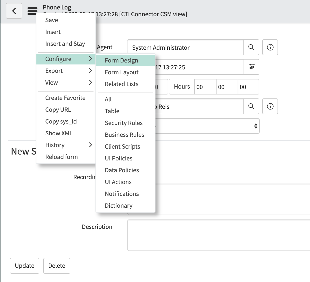 Customize views in ServiceNow