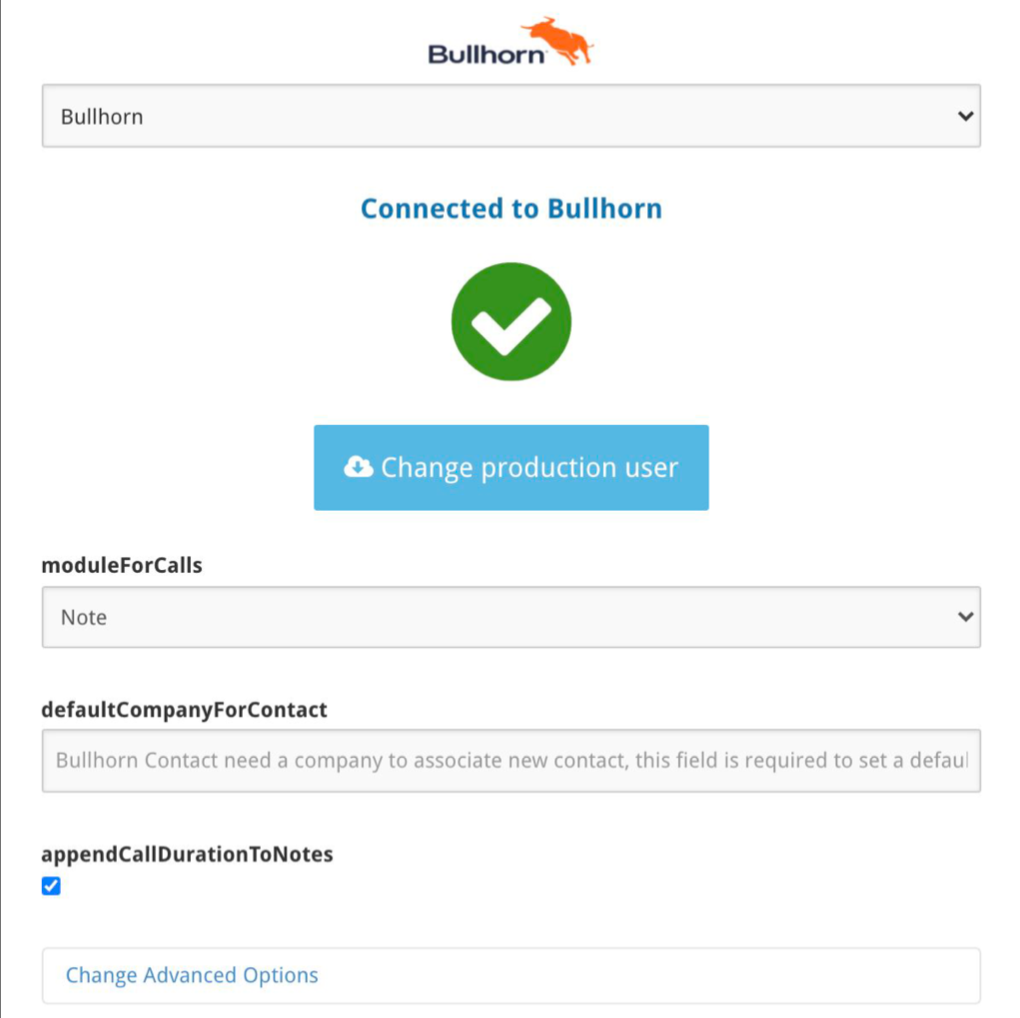 Configure the Tenfold integration for Bullhorn