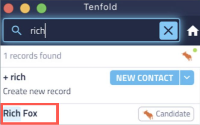Tenfold for Bullhorn user guide