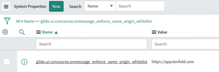 Install the Tenfold UI for ServiceNow OpenFrame
