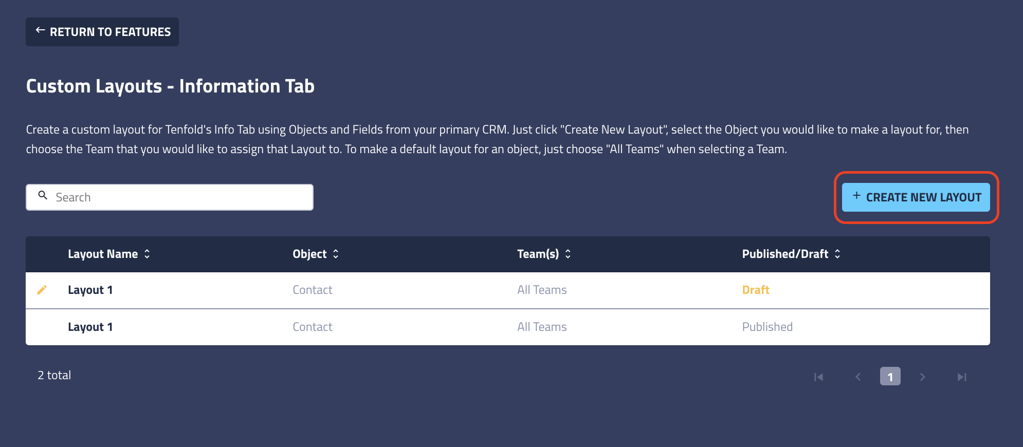 Tenfold Info Tab (Custom Information Tab)