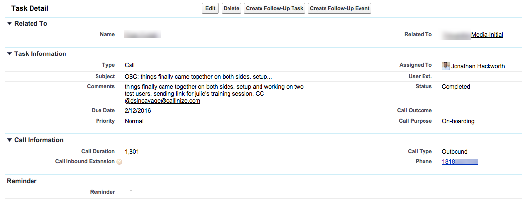 Find out how Tenfold logs Salesforce calls