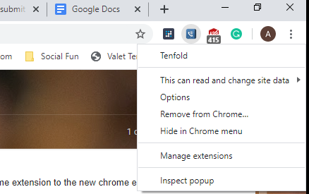 Install and update the Tenfold Chrome Extension (v4 Update) Floating UI