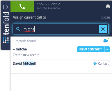 Reassign a call in Call History