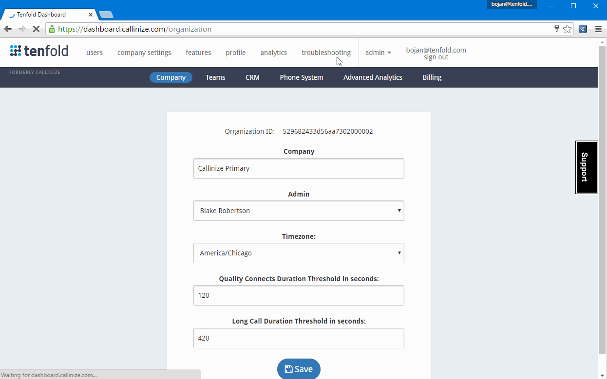 Configure Click to Dial country codes
