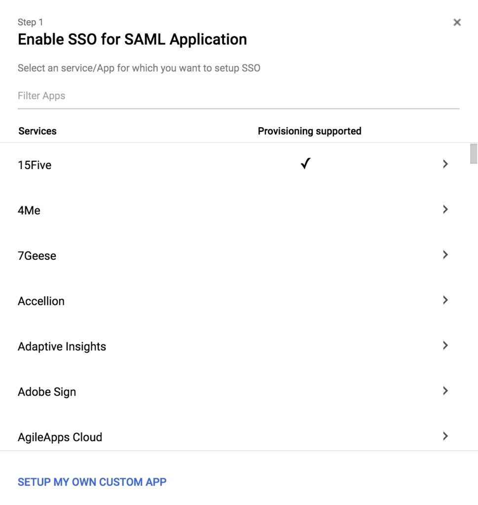 Configure Tenfold to use Google as an identity provider
