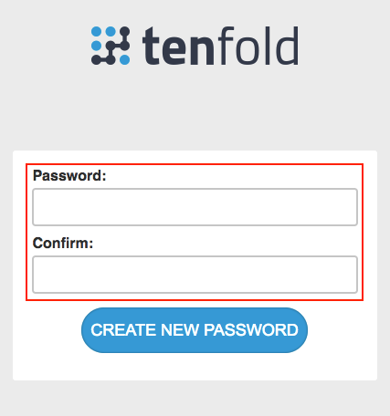 Set or reset your Tenfold Dashboard password