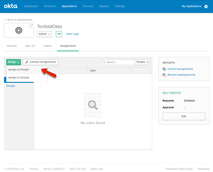 Configure Tenfold to use Okta as an identity provider utilizing SAML