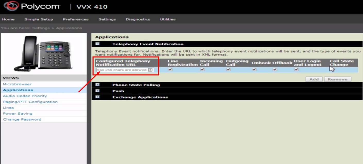 Configure Polycom Deskphone